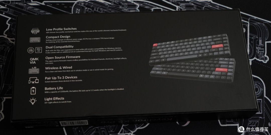 超薄便携、手感出色、适配Mac：Keychron K3 Pro 键盘上手_键盘_什么值得买