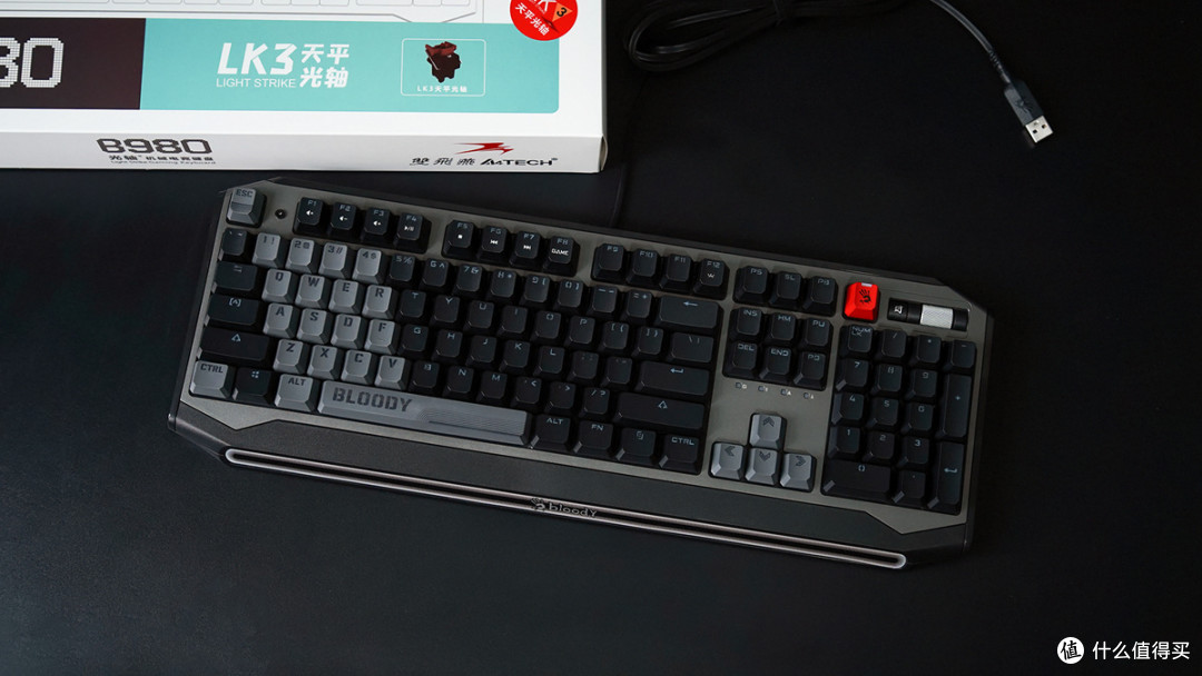 畅快手感 极限触发：双飞燕血手幽灵B980光轴机械键盘体验_键盘_什么值得买