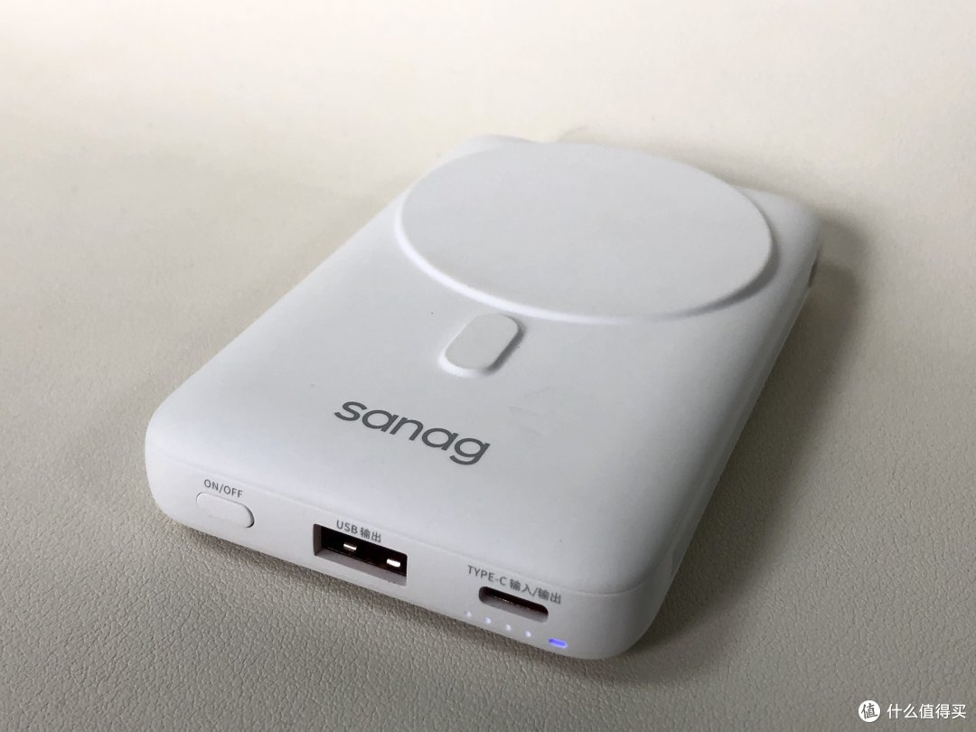 时尚外观与便利的完美结合——sanag K60无线磁吸充电宝初体验_移动电源_什么值得买