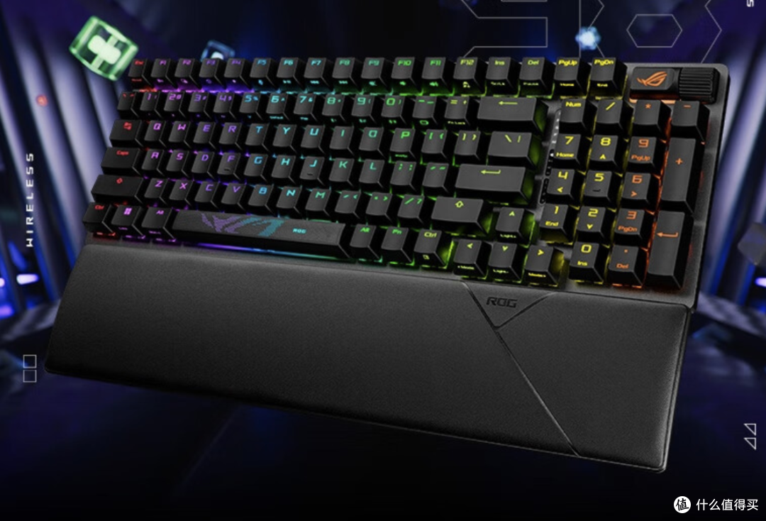 千元游戏机械键盘——ROG游侠2 98无线版上手体验及测评，无线三模，NX雪武白轴！_键盘_什么值得买