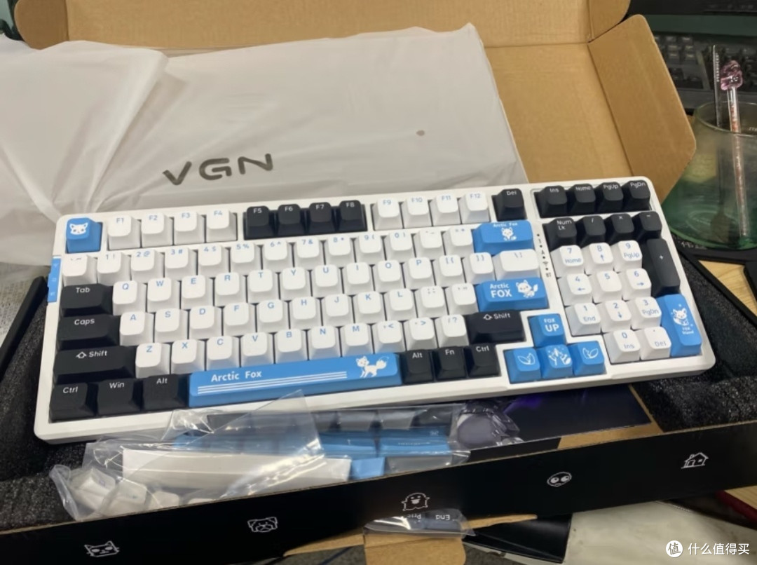 舍友快乐好选择:VGN V98Pro-V2 极地狐 键盘_键盘_什么值得买