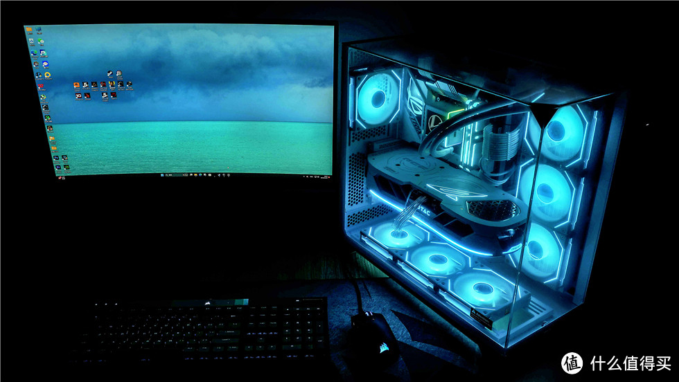三面透明的大海景房——联力包豪斯O11 VISION机箱+ROG Z790-A WIFI S吹雪主板+索泰4090 PGF OC装机分享_机箱 ...