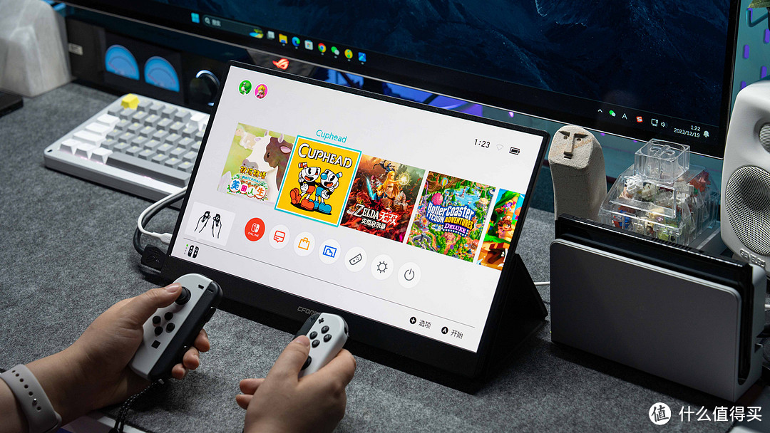 新NS OLED装了六十个游戏｜附配件清单_游戏机_什么值得买