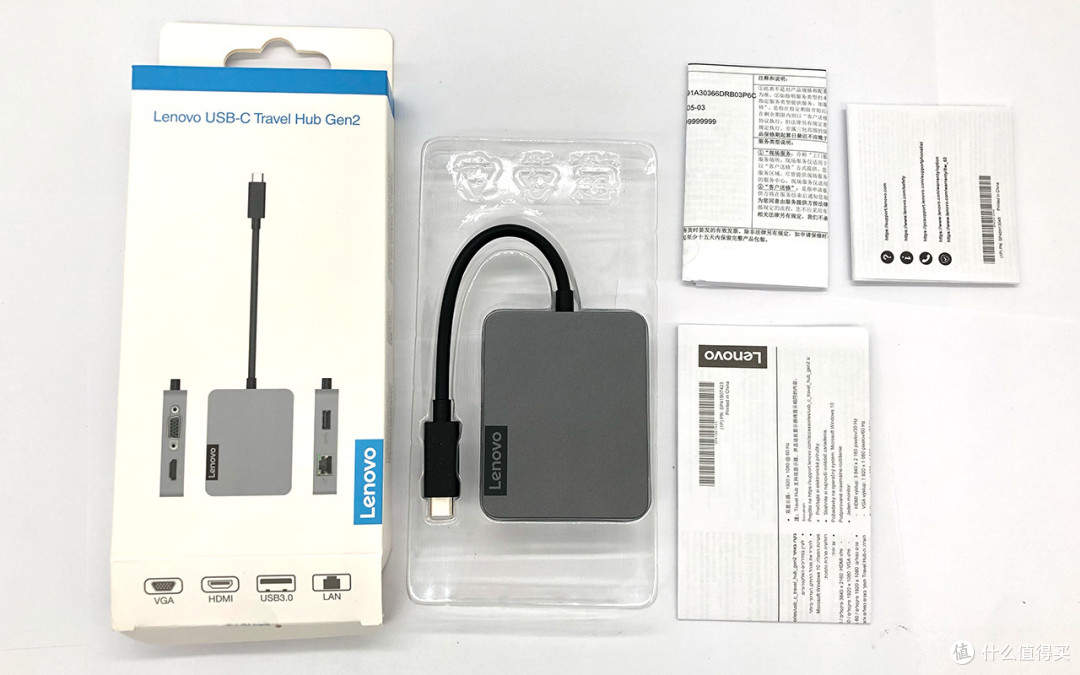 联想USB C Travel Hub Gen2便携式端口拓展器 拆解报告 旅行办公神器Mini Hub 4X91A30366 支持双显示器 ...
