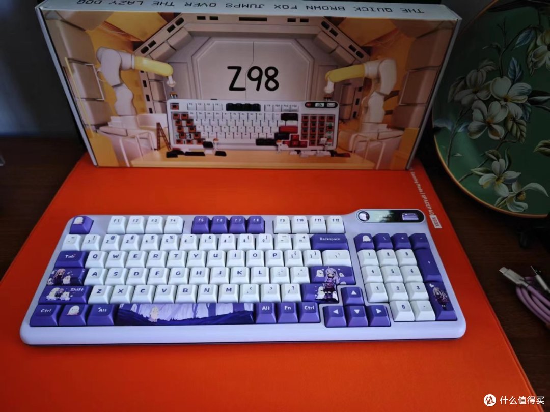 珂芝Z98青春版魔法森林测评：圆润设计画风可爱，很温柔的键盘_键盘_什么值得买