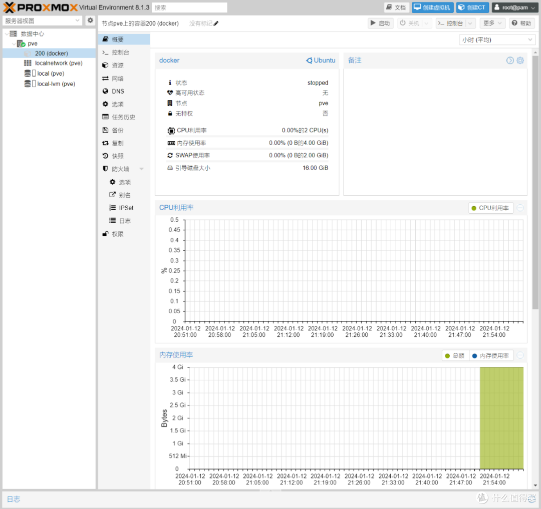 老“机”伏枥——3代i5折腾PVE虚拟机之三——通过LXC部署并使用Docker_网络存储_什么值得买