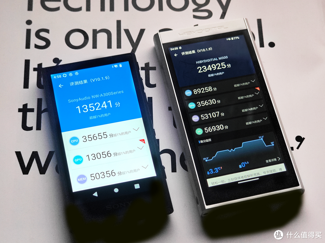 不是索尼买不起，而是国产更有性价比！星海贝M300索尼A306实测对比分享！_音频播放器_什么值得买