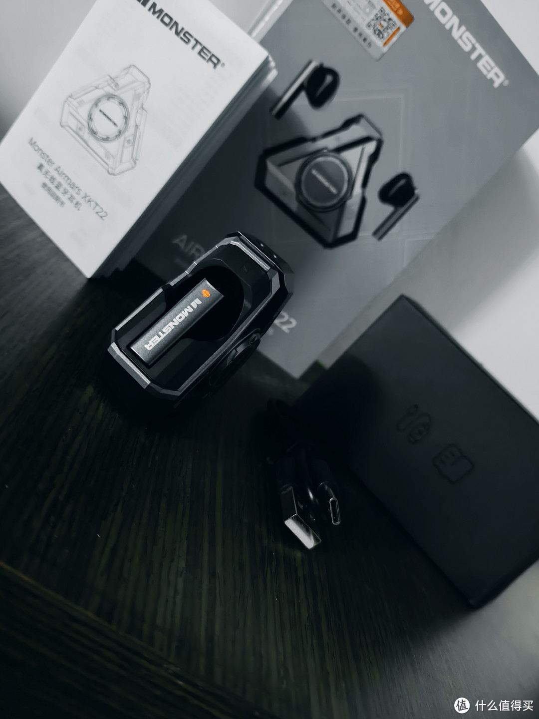 开箱一款电竞级体验的玩物——魔声（MONSTER）XKT22_蓝牙耳机_什么值得买
