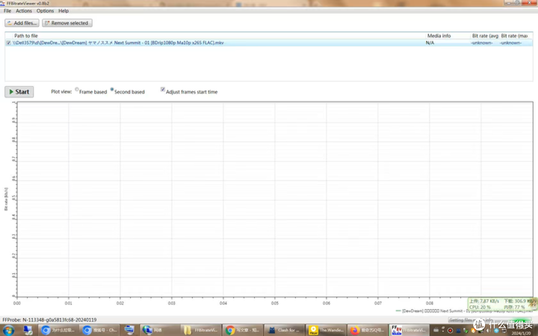 使用FFBitrateViewer一键查看视频码率分布_服务软件_什么值得买