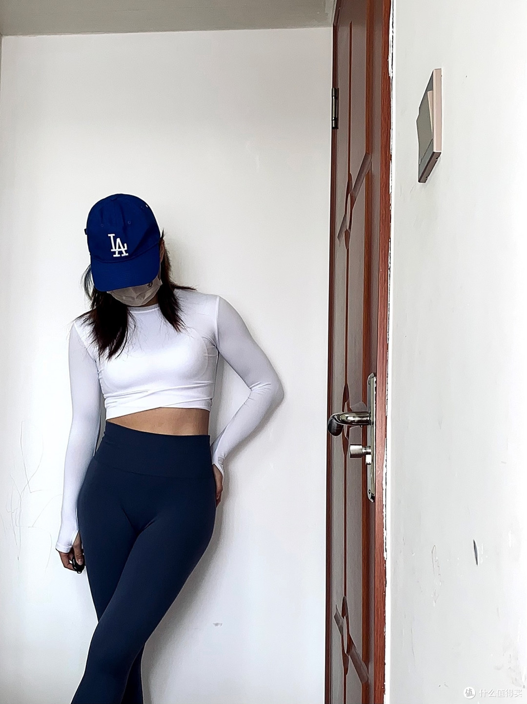 ②HYPERSPORTS 健身瑜伽服带胸垫运动紧身长袖打底露脐瑜伽上衣WA57_瑜伽服_什么值得买