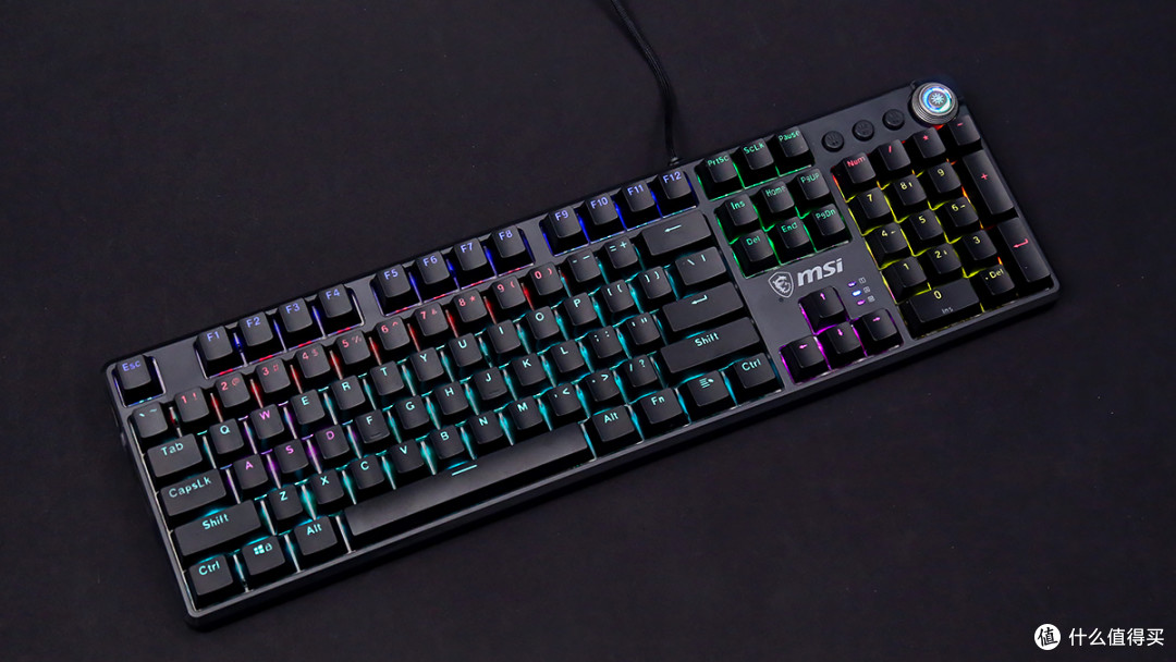 微星VIGOR GK50Z V2游戏机械键盘评测：外观功能全面升级_键盘_什么值得买