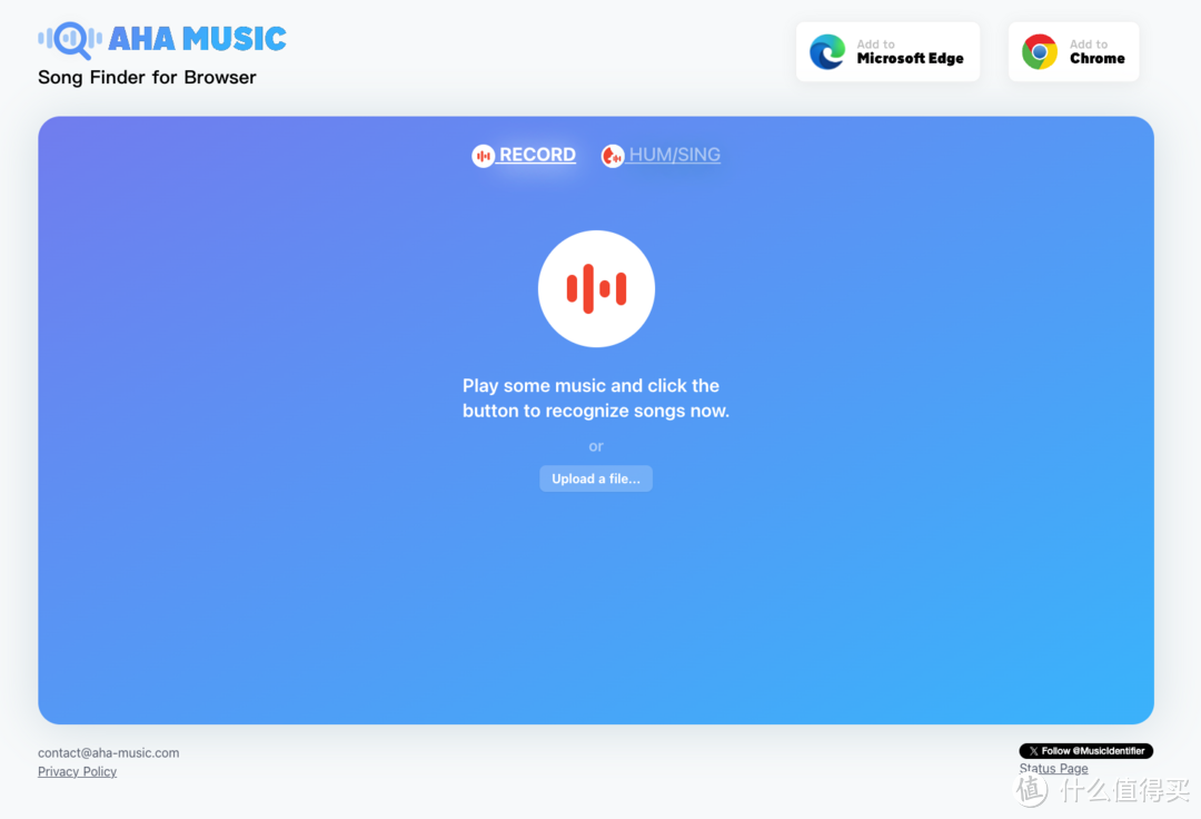 比QQ音乐好用，跨平台黑科技听歌识曲免费工具！AHA Music 浏览器中的音乐雷达，支持Chrome/Edge浏览器_服务软件_什么值得买