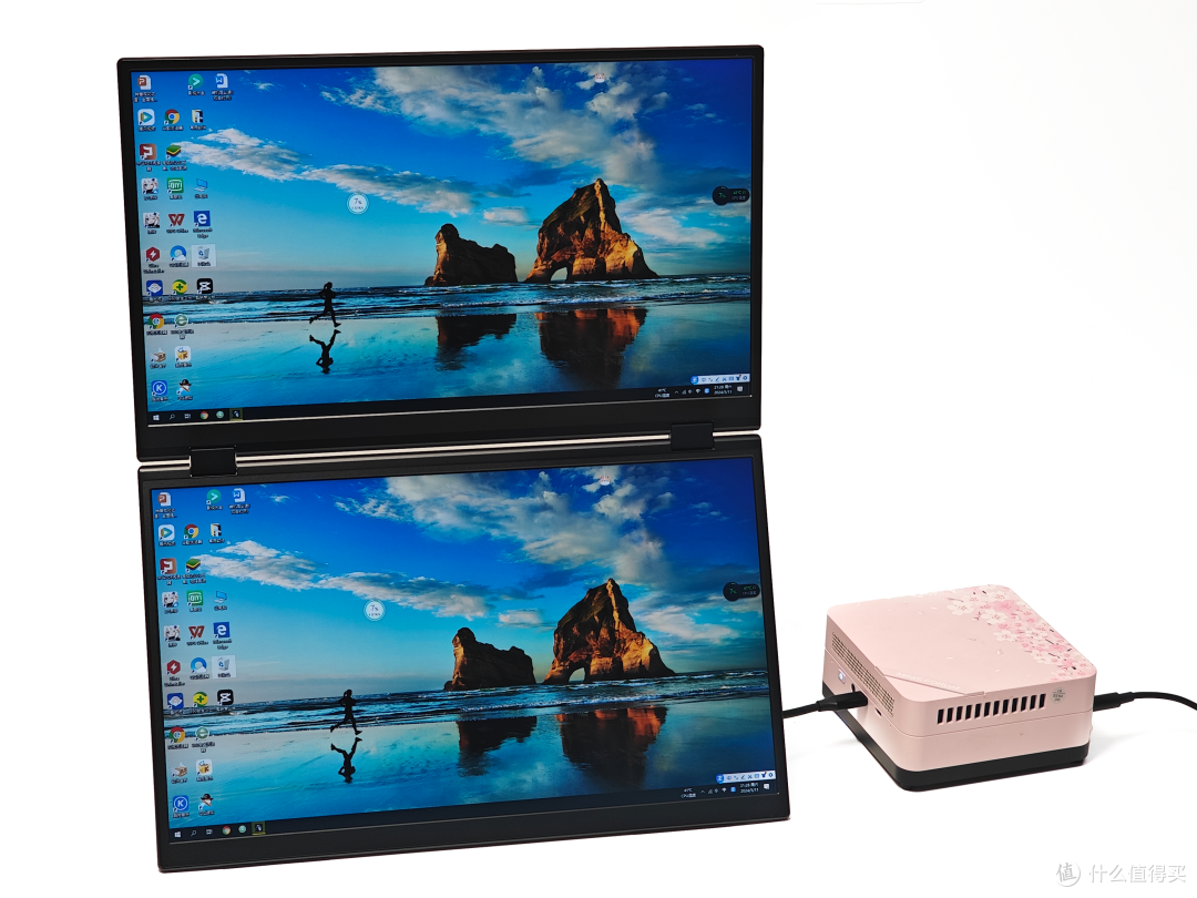 一线免驱无延迟，EHOMEWEI 可折叠双屏便携式显示器X1实测分享！_显示器_什么值得买
