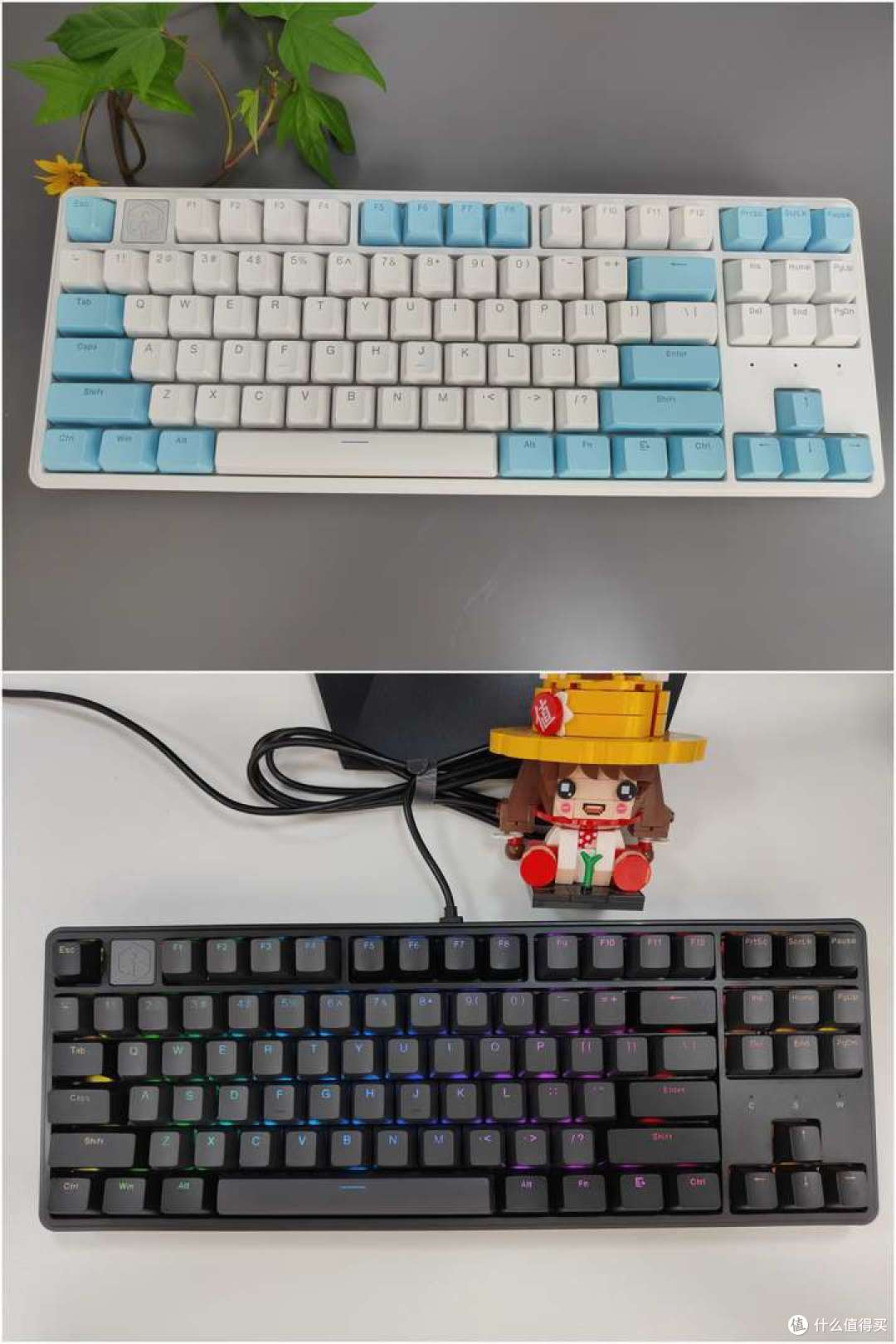 内卷严重，99元的艾石头NA87机械键盘开箱_无线键盘_什么值得买