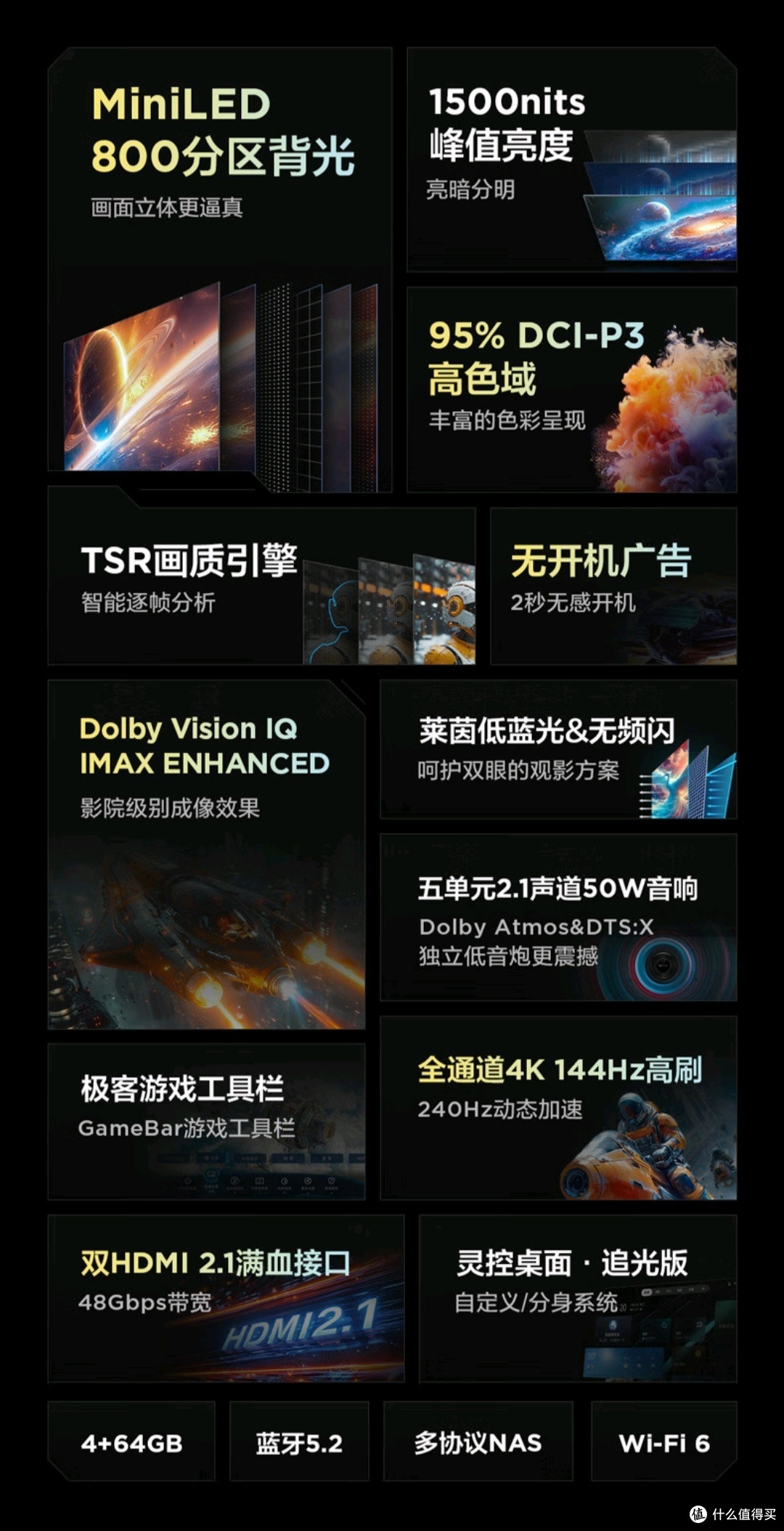 85寸雷鸟鹤6 Pro 24款miniLED电视：618购物节六千价位必选之一_液晶电视_什么值得买