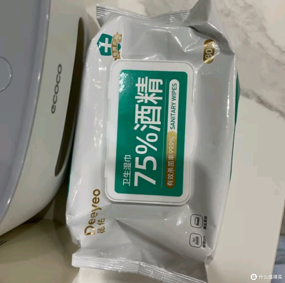 618种草之德佑 75%酒精湿巾80片*3包 杀菌湿巾 _纸品湿巾_什么值得买
