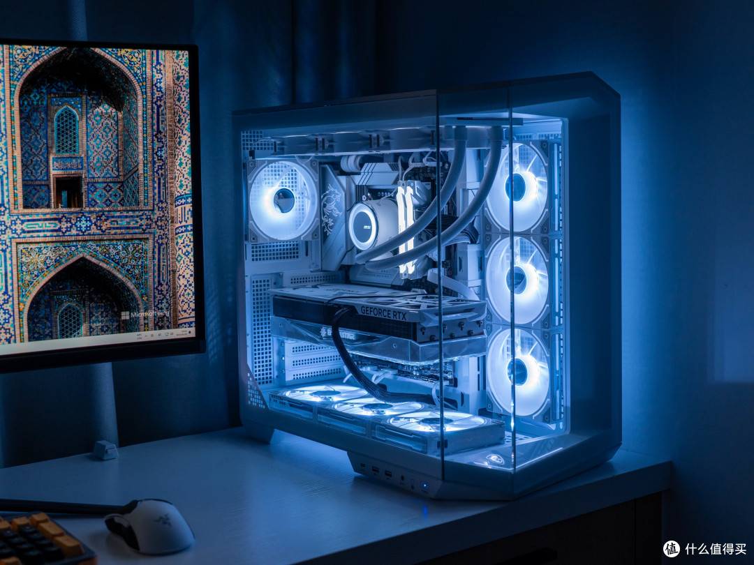 突出一个通透，微星MAG PANO 100L PZ WIHTE白刃PLUS海景房机箱晒单_机箱_什么值得买