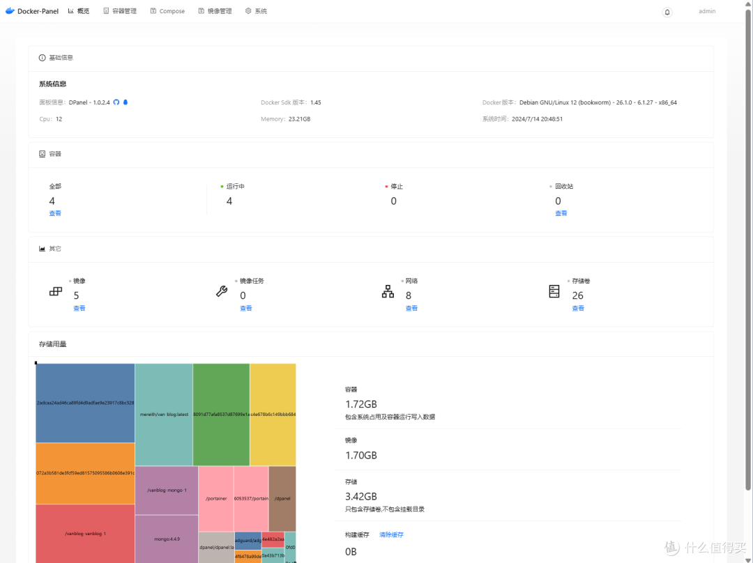 据说媲美Portainer，一款国人开发的Docker可视化管理面板『DPanel』_NAS存储_什么值得买
