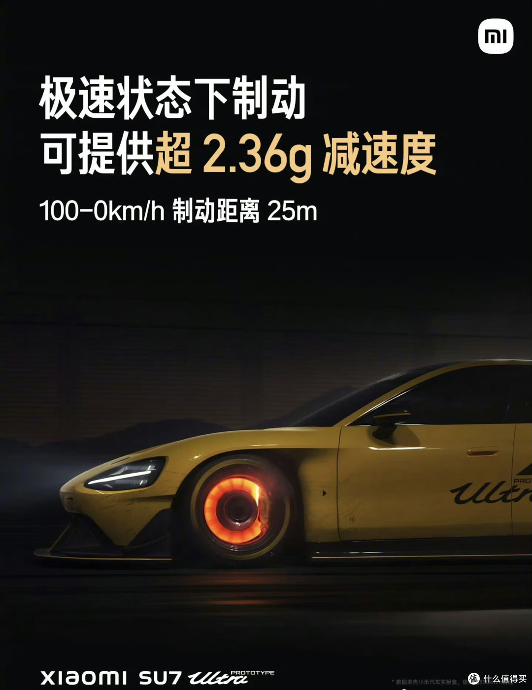 小米SU7 Ultra原型车官图发布，1.97秒！全球最速四门车，冲击纽北！_新能源车_什么值得买