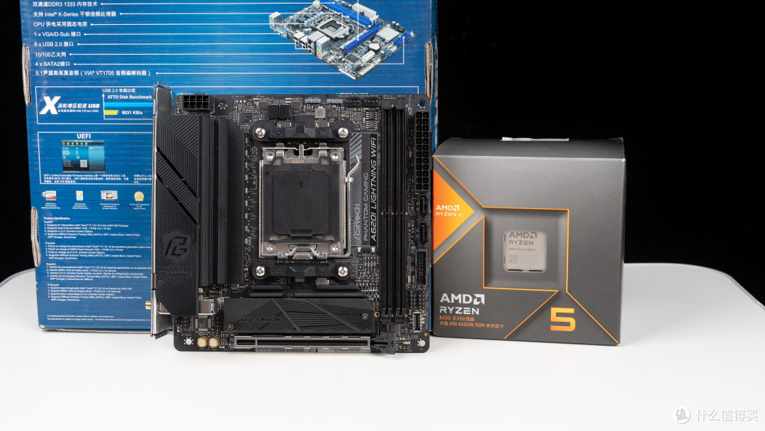 最实惠好用的AM5 ITX主板，华擎A620I Lightning WiFi+金百达黑刃D5体验_CPU_什么值得买