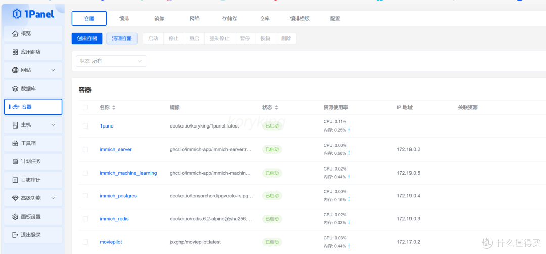 1panel in docker尝试着解决了一些问题，基本完美使用了_NAS存储_什么值得买