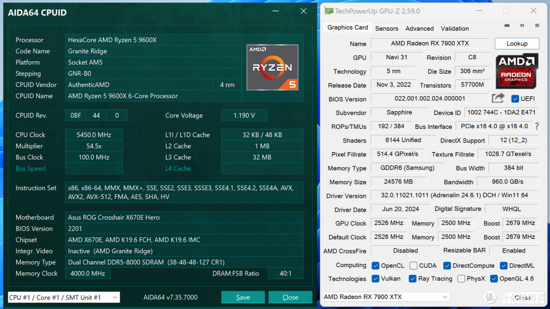 AMD R5 9600X 首发测评：AM5第二代的性能飞升！_CPU_什么值得买