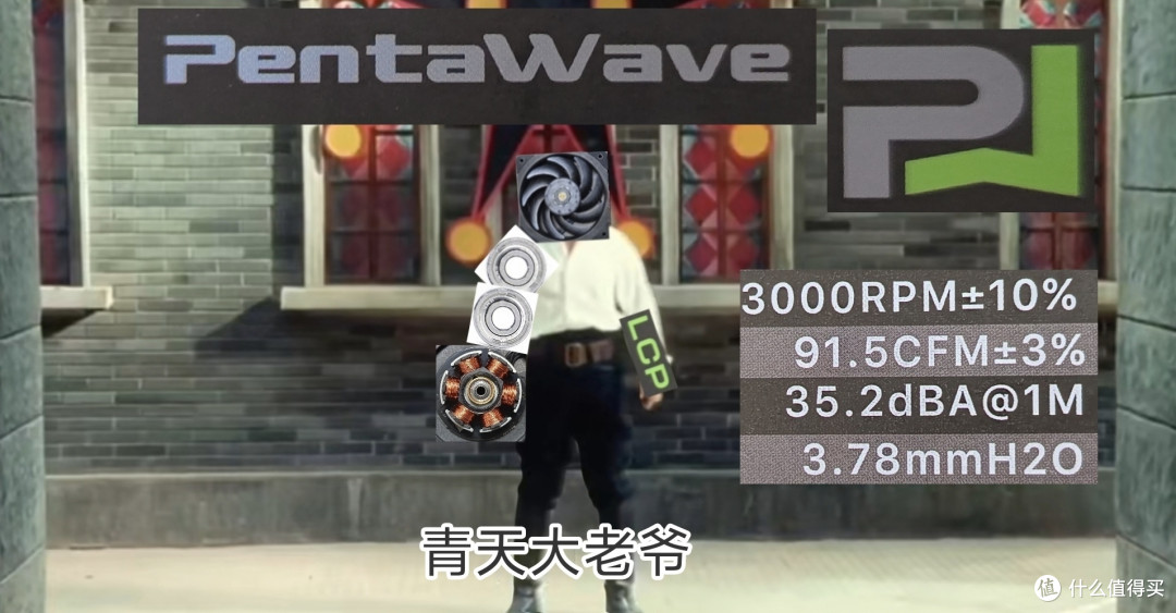 黑发大老爷！PentaWave PF-P12E PWM 或为地表最强_电风扇_什么值得买
