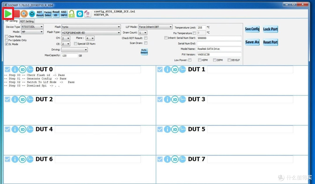 成功量产联想ST510系列固态，主控RTS5733DLQ，闪存ID：AD 5C 28 2A 01 90，附RTS5733开卡软件_硬盘_什么值得买