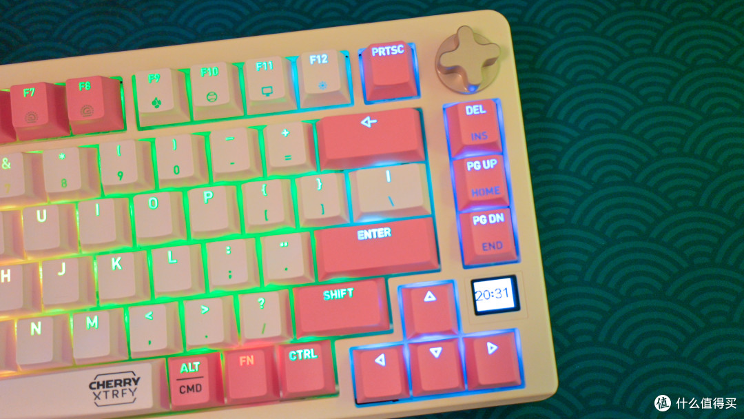 CHERRY 首款客制化机械键盘表现如何？CHERRY XTRFY PIXIU75 测评体验，自带可爱手办旋钮替换_键盘_什么值得买