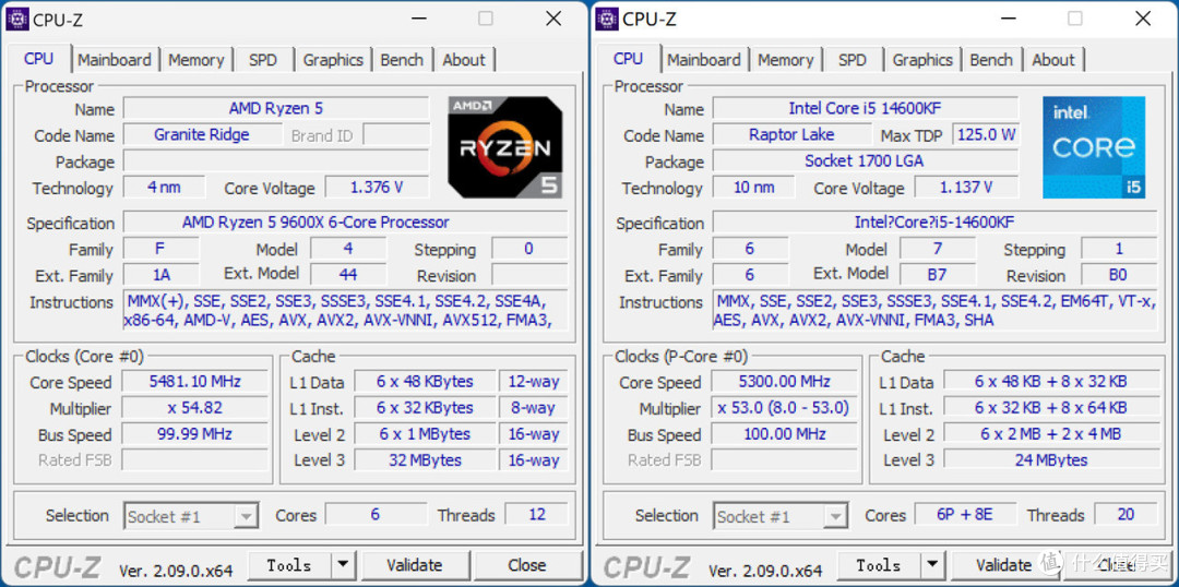 谁才是千元级游戏神器？AMD R5 9600X、Intel i5 14600KF对比测试_CPU_什么值得买