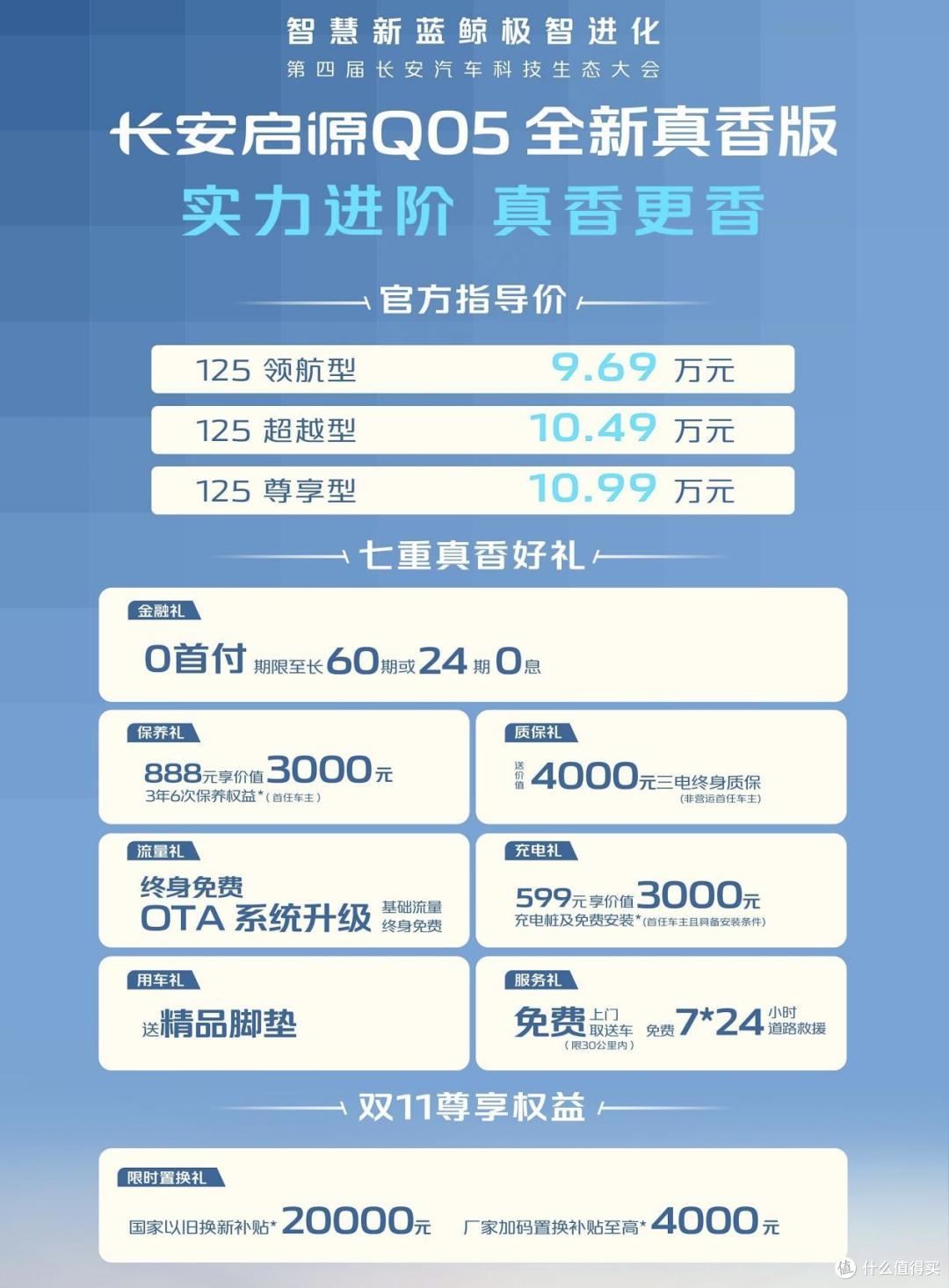 智慧新蓝鲸3.0技术赋能，新启源A07/A05/Q05用车成本仅需2毛2_新能源车_什么值得买