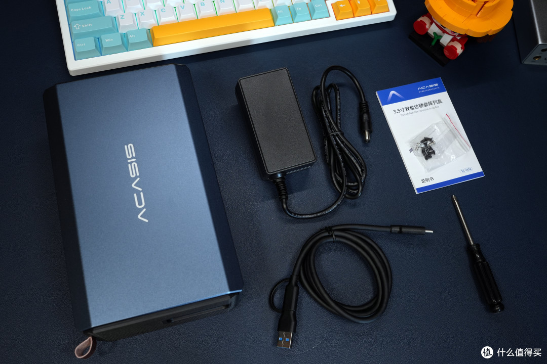 阿卡西斯双盘位3.5寸硬盘盒体验：一块3T硬盘装进去莫名其妙挂了_移动硬盘盒_什么值得买