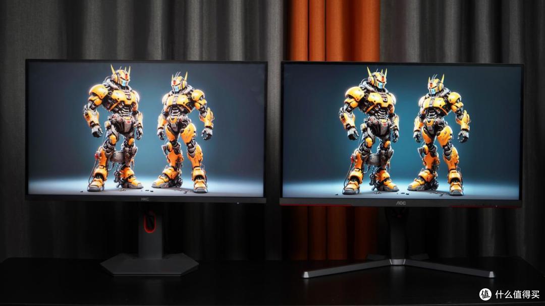 一线品牌卷起来了：AOC与HKC 2K180HzMiniLED显示器对比评测（HKC G27M2 VS AOC Q27G3XMN）_显示器_什么值得买