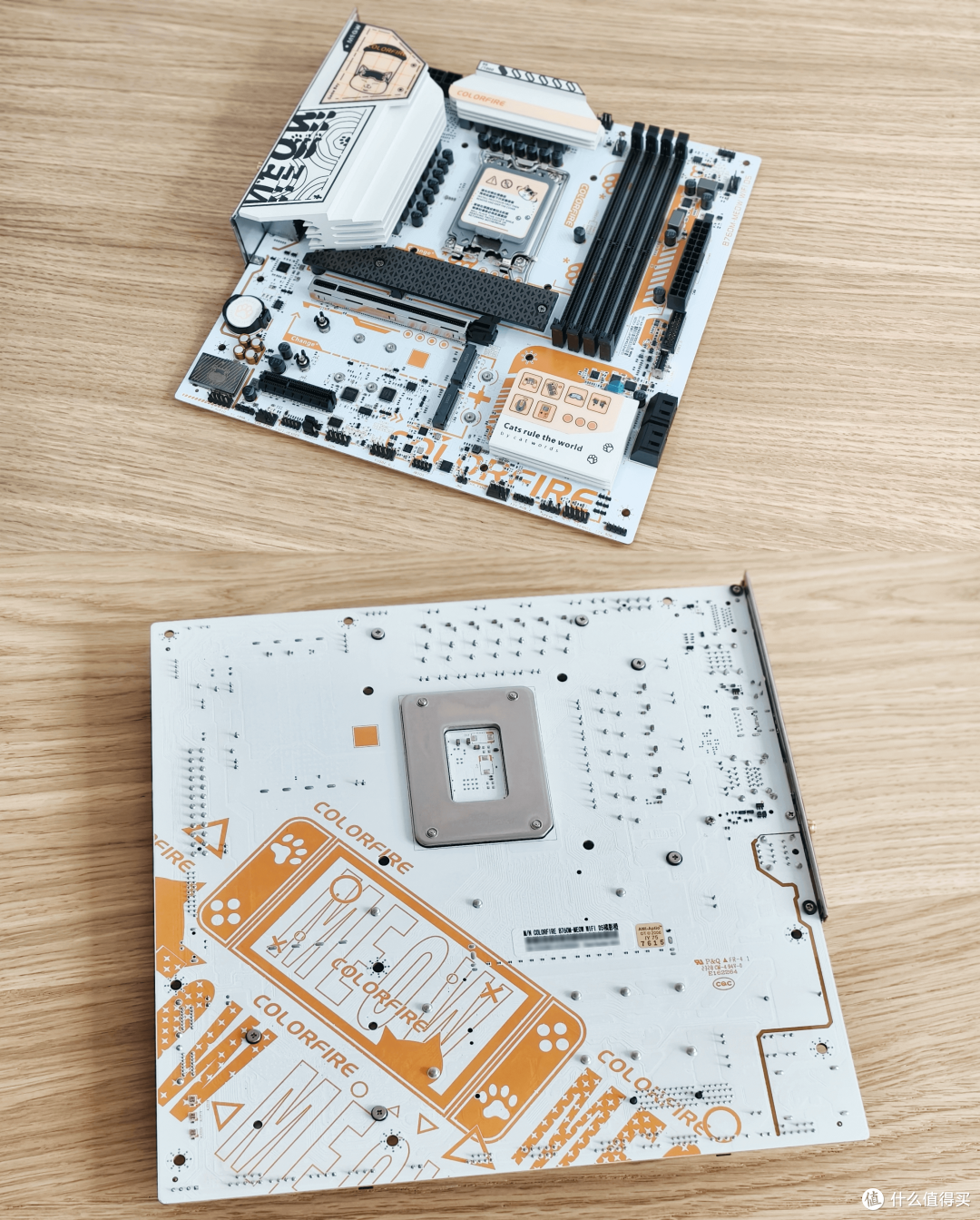 七彩虹橘猫B760M主板到手就刷最新版UI界面的BIOS，看看爱国者星璨岚屏显机箱装机体验如何？_CPU_什么值得买