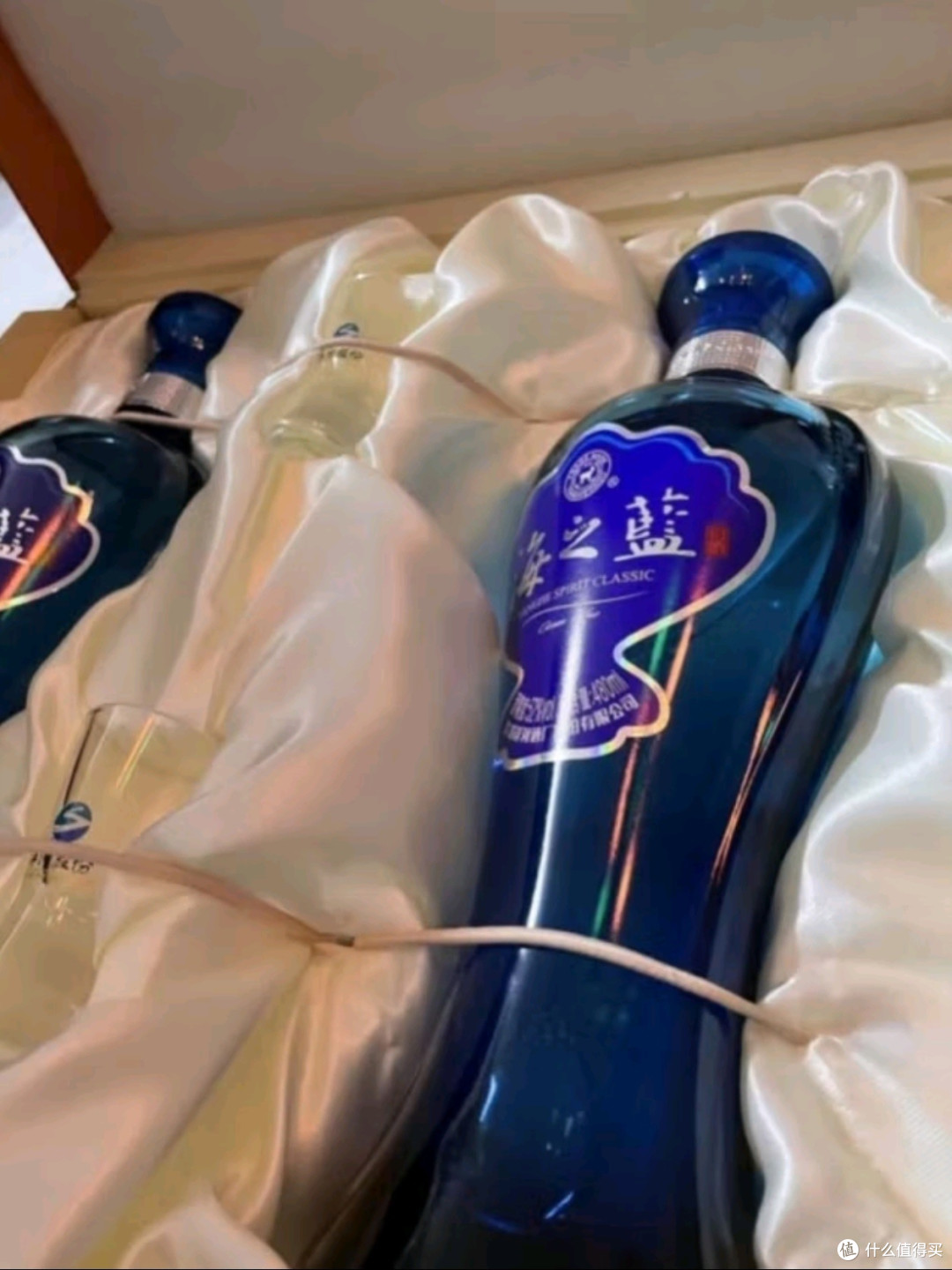 洋河蓝色经典海之蓝52度480ml*2瓶礼盒装绵柔浓香型白酒测评_白酒_什么值得买