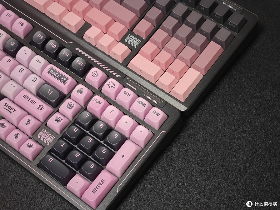 侧翼流光灯带+二次元IP设计加持！凌豹K98三模Gasket机械键盘体验_键盘_什么值得买