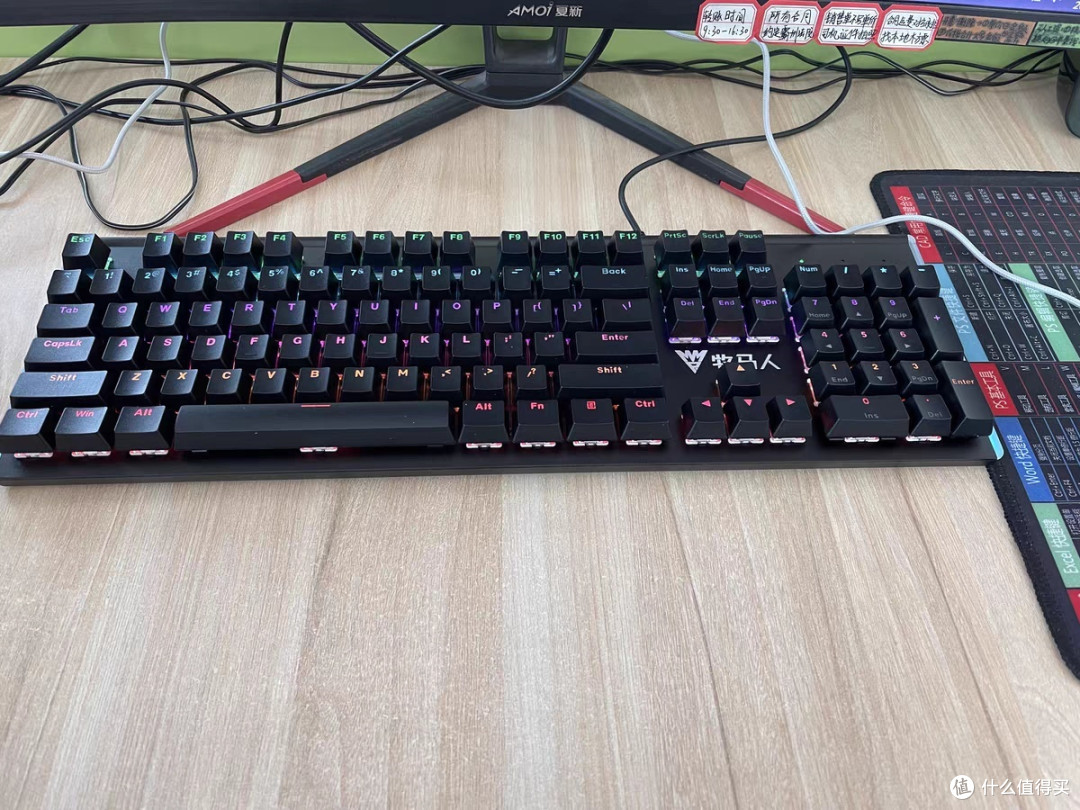 入手不亏！牧马人K100真机械键盘键鼠套装，办公游戏双开挂_键盘_什么值得买