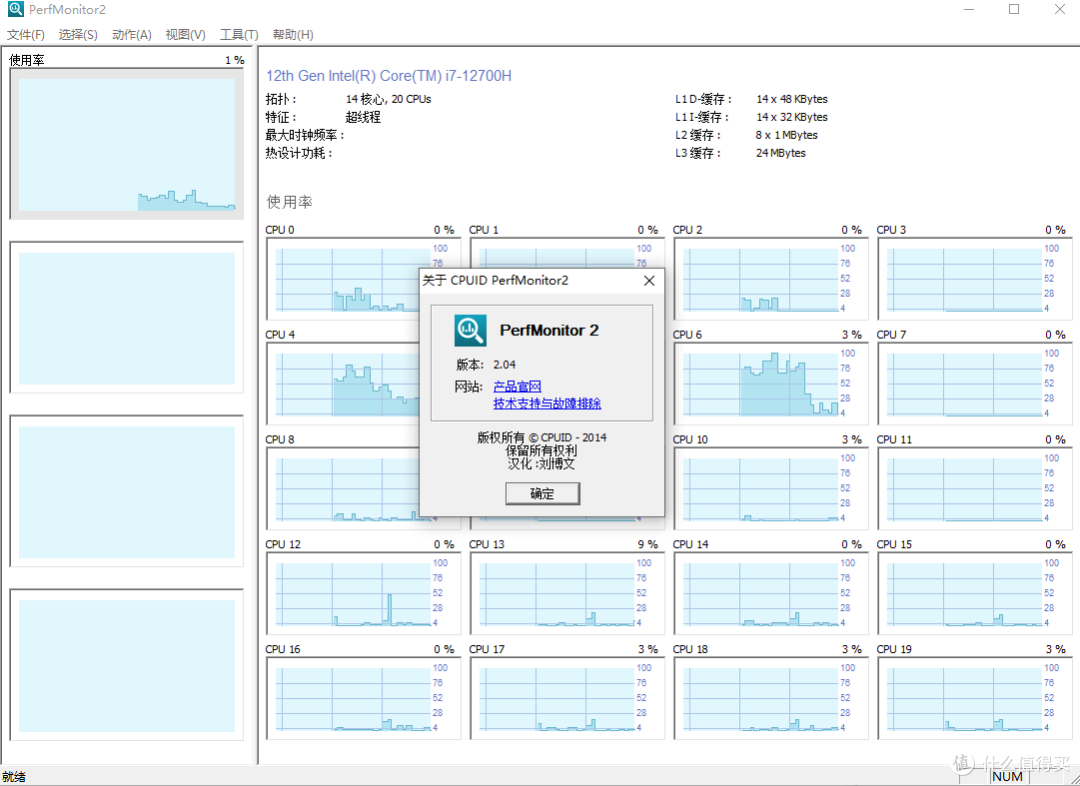 PerfMonitor高效处理器性能监控与分析利器_服务软件_什么值得买
