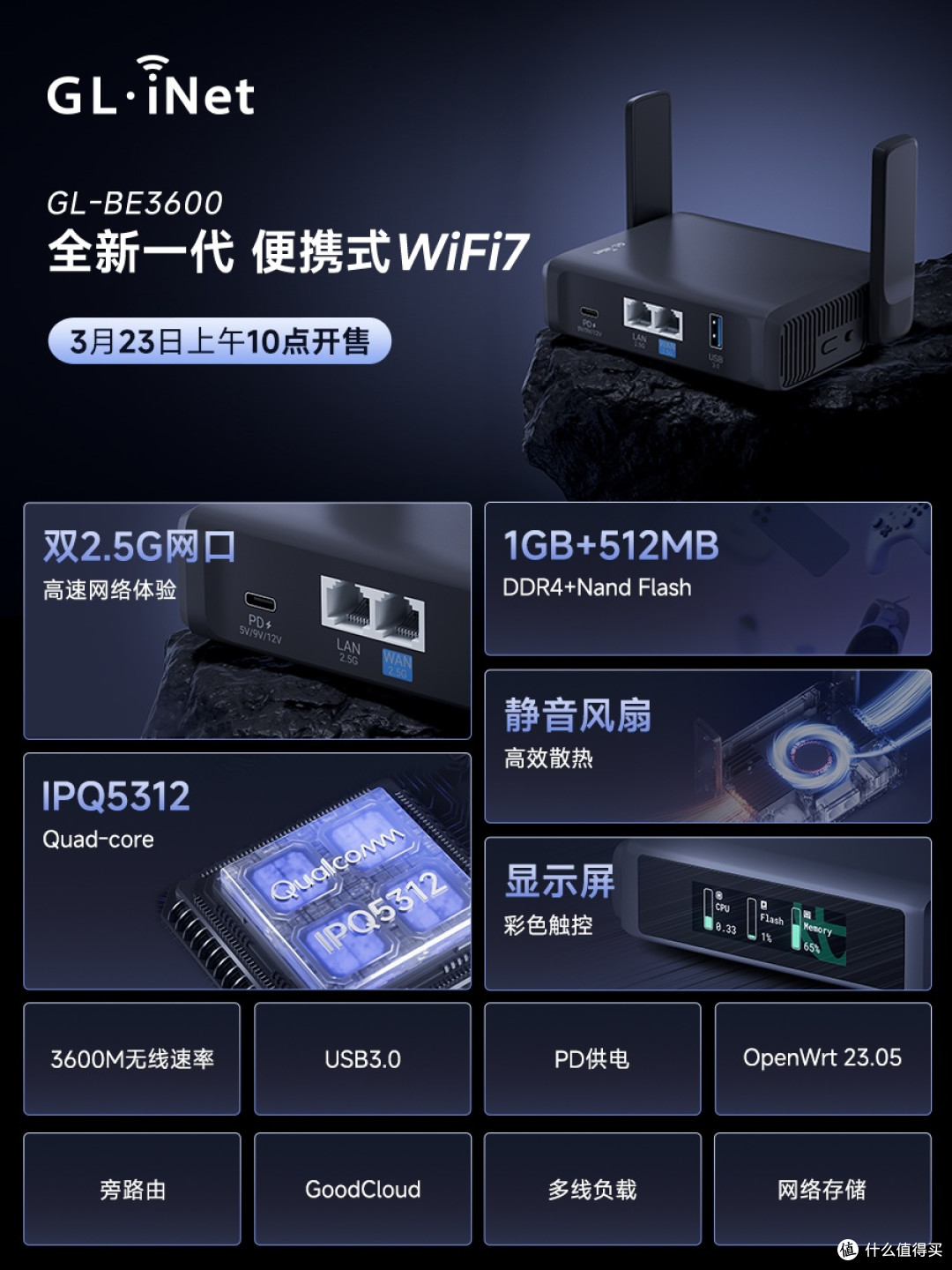 GL.iNet BE3600 今天10点正式开售啦！_路由器_什么值得买