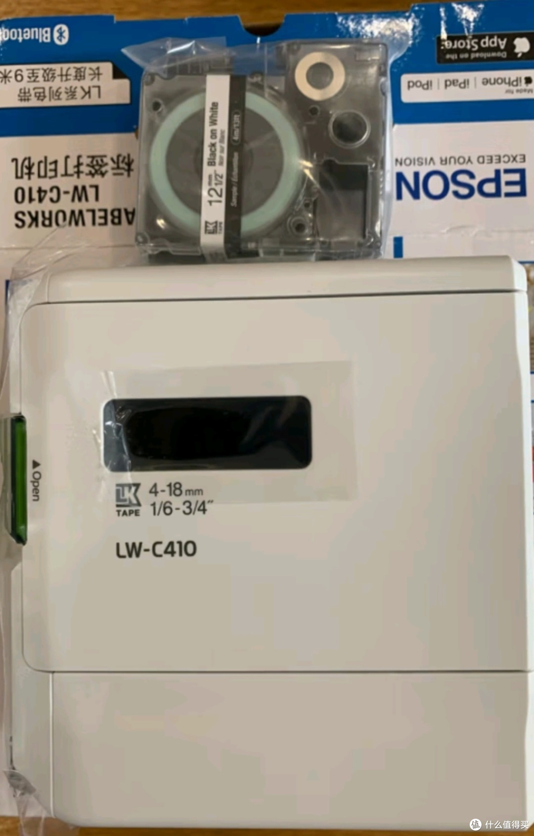 爱普生（EPSON）LW-C410 家用手持式标签机 不干胶_办公设备_什么值得买