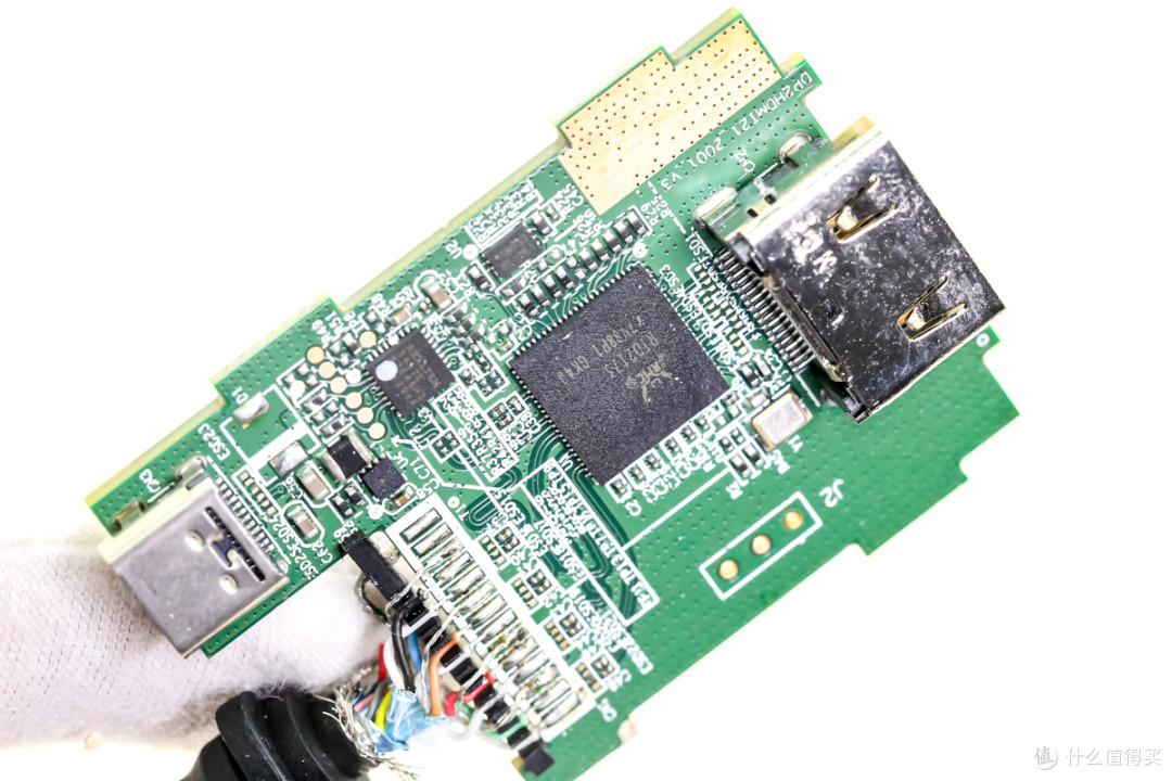4K120Hz瑞昱Realtek RTD2173方案DP1.4转HDMI 2.1转换器拆解_线缆_什么值得买