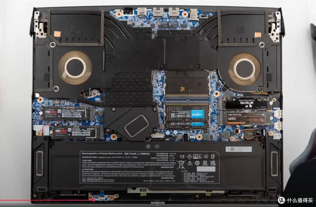 2025年旗舰游戏本最广泛模具：蓝天Clevo X580实机拆解展示_游戏本_什么值得买