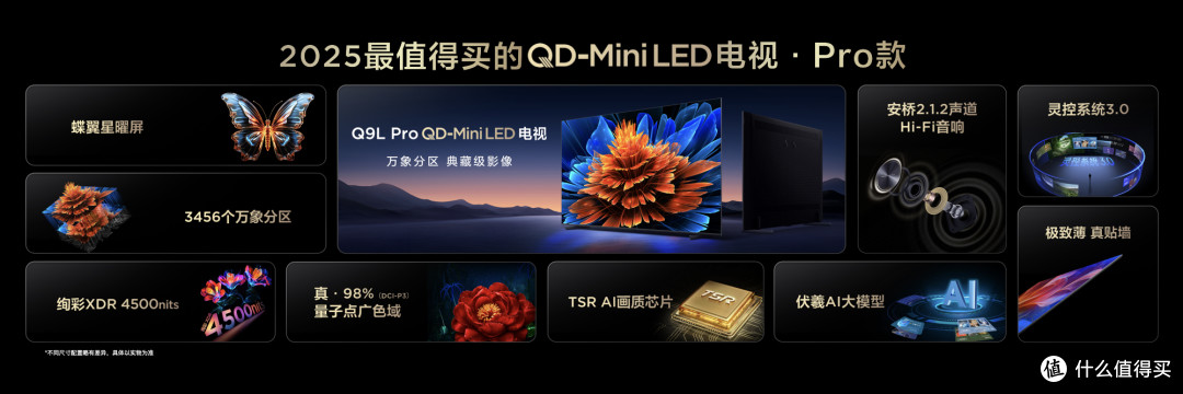 TCL Q9L Pro国补后55英寸3439元，闭眼入的Mini LED神机！_电视_什么值得买