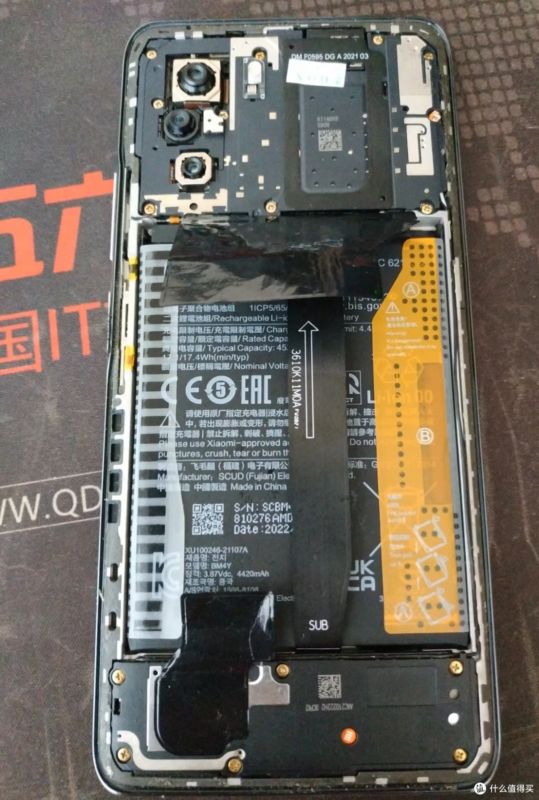 第一次独立给红米k40换电池_电池_什么值得买