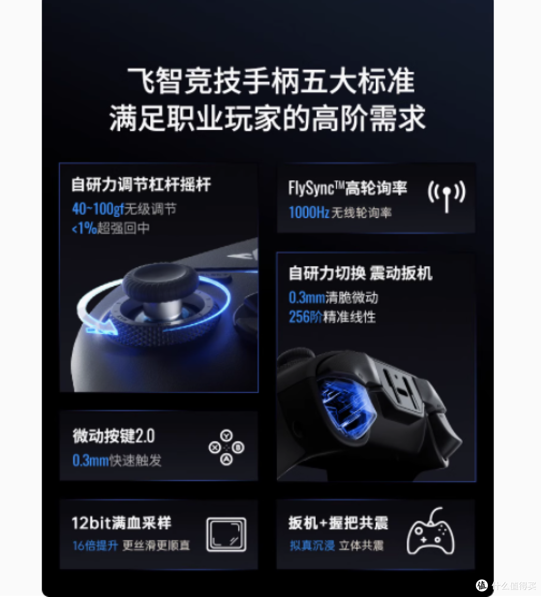 飞智黑武士 4Pro：全平台适配的竞技游戏手柄王者_游戏硬件_什么值得买