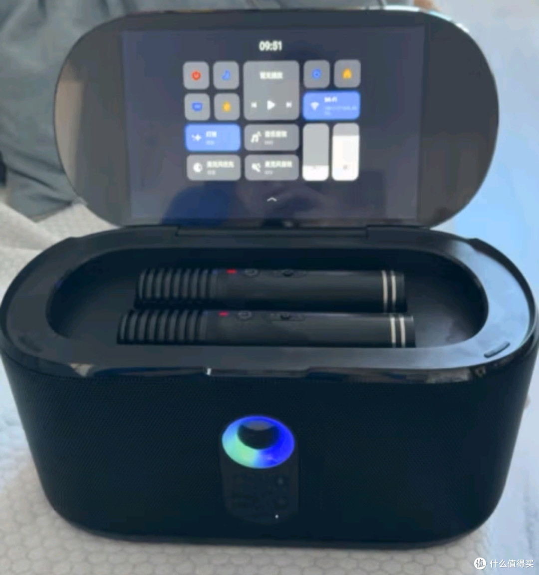 爱畅K50智能K歌音箱 家庭KTV户外卡拉OK功放蓝牙触屏智能点歌机_音箱_什么值得买