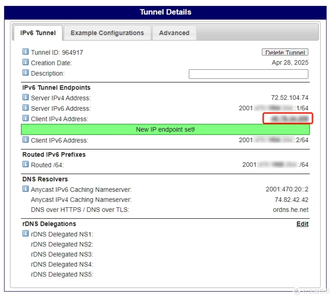 HE Tunnel Broker 实现 IPv4 VPS 添加 IPv6 隧道_NAS存储_什么值得买