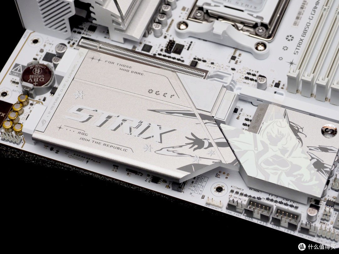 首个AMD平台小吹雪主板来了：华硕ROG STRIX B850G小吹雪主板开箱_主板_什么值得买
