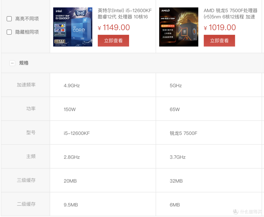 i5-12600KF vs Ryzen 5 7500F：谁是当下中端CPU首选_CPU_什么值得买