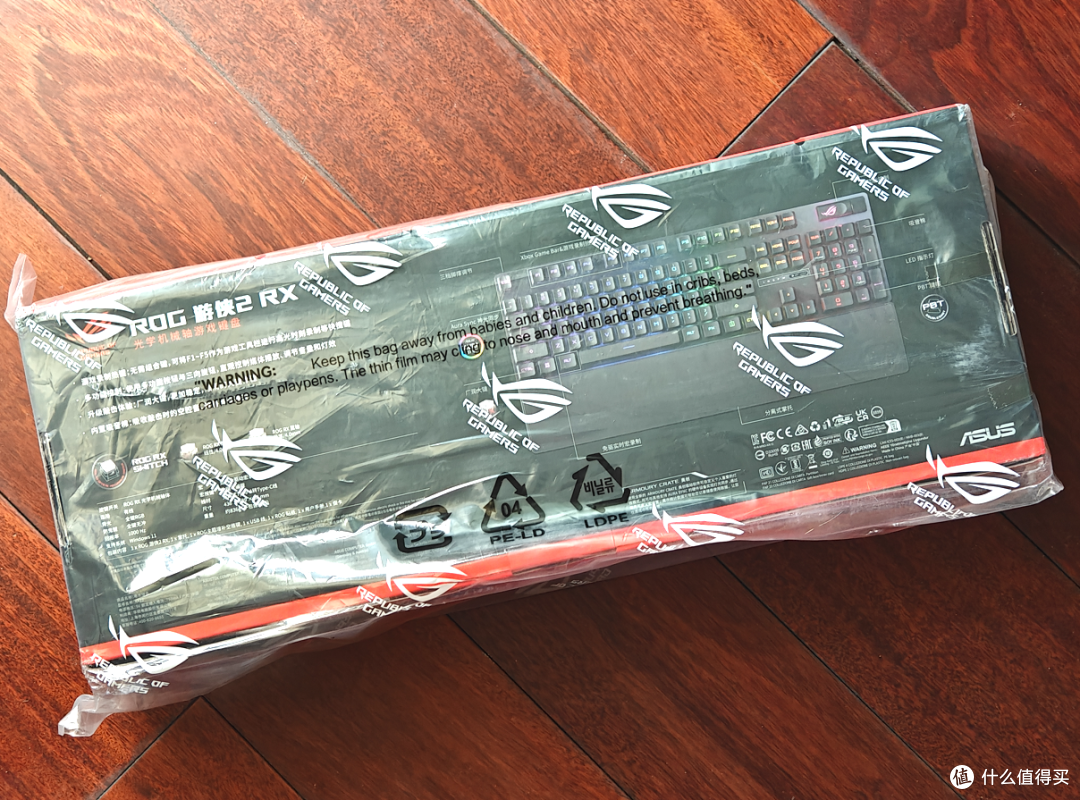 618第一件装备入手，300多的ROG RX游侠2键盘很爽。_键盘_什么值得买
